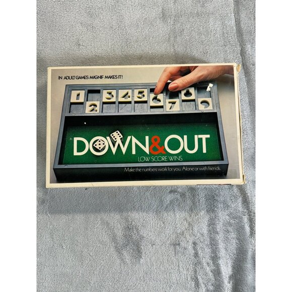 Down & Out | Games | Down Out 979 Vintage Dice Board Game Low Score ...